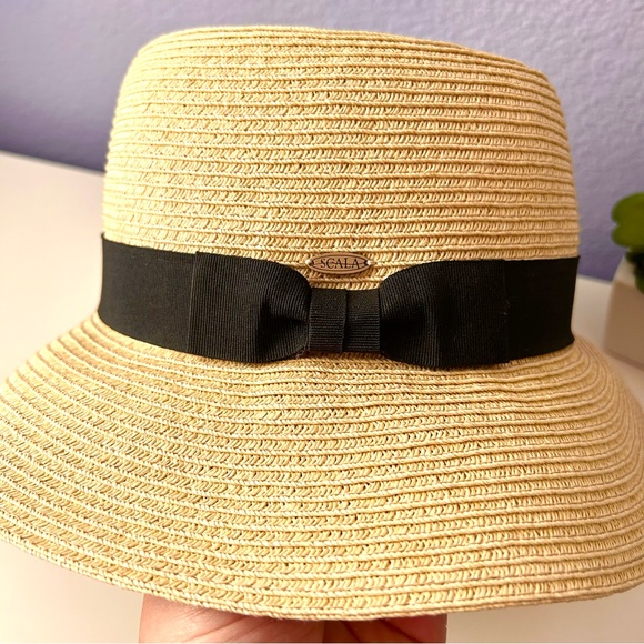 Scala | Accessories | Scala Womens Paper Braid Hat With Black Ribbon ...